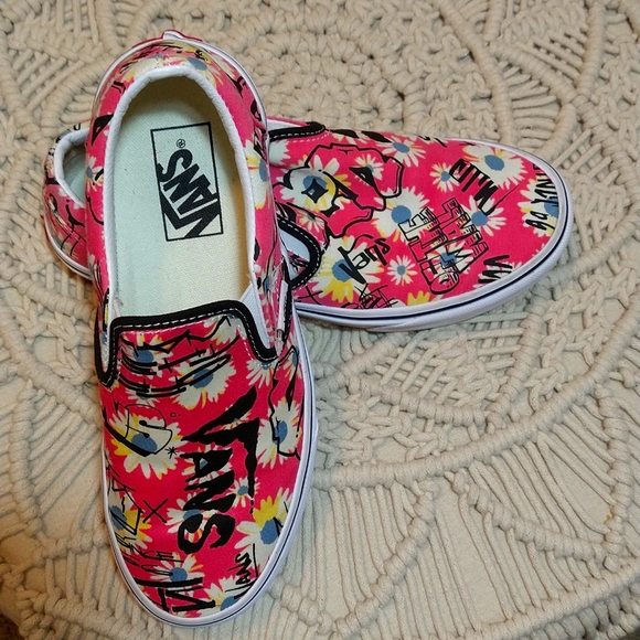 Vans | Shoes | Vans Graffiti Pink | Poshmark